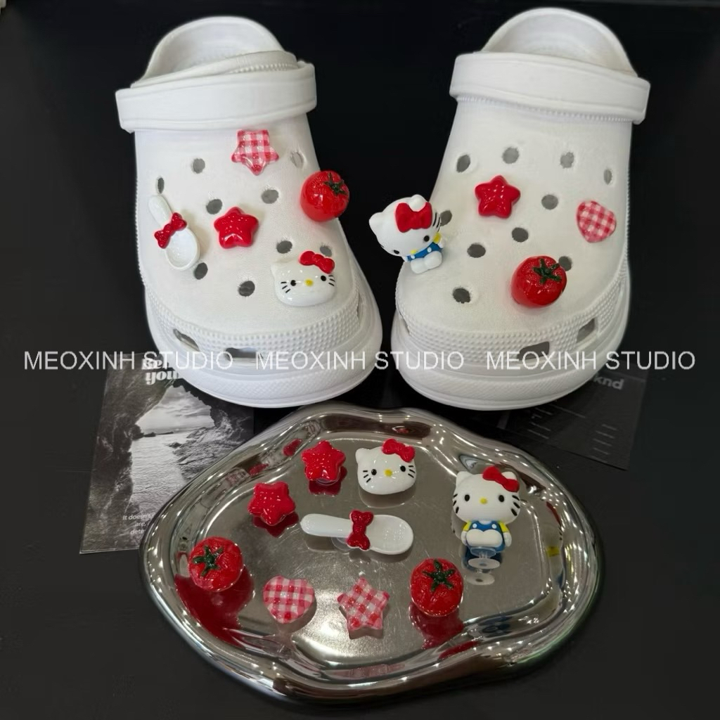 MEOXINHSTUDIO [Ảnh Thật] / Set Charm Gắn Sục Hello Kitty Cà Chua Mới ...