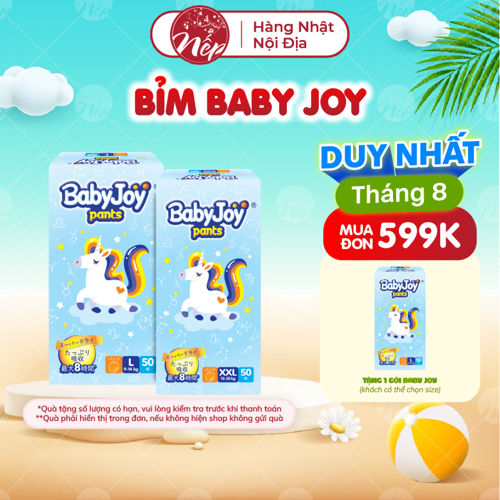 Bỉm Tã Quần Bobby Baby Joy Siêu Thấm Chính Hãng Size M/L/XL/XXL 50 ...