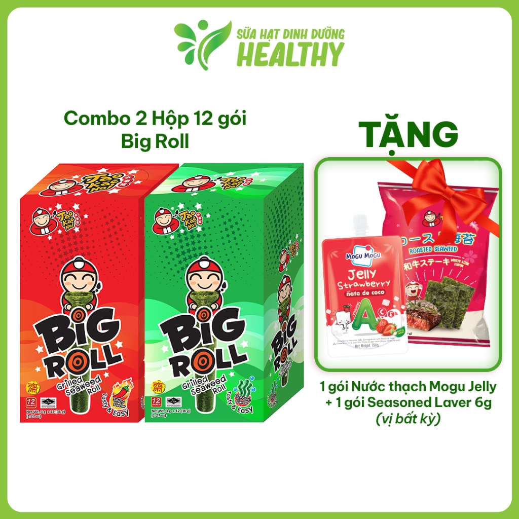 [MUA 2 HỘP TẶNG 1 GÓI RONG BIỂN 6G DATE + 1 MOGU] Rong Biển Taokaenoi ...