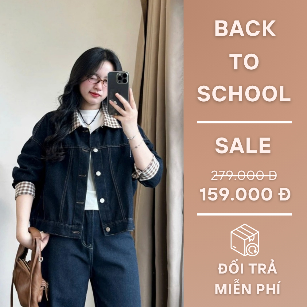 Áo khoác bò dáng rộng, áo khoác bò jeans Naguu chất liệu dày dặn, thời trang tôn dáng mẫu mới ...