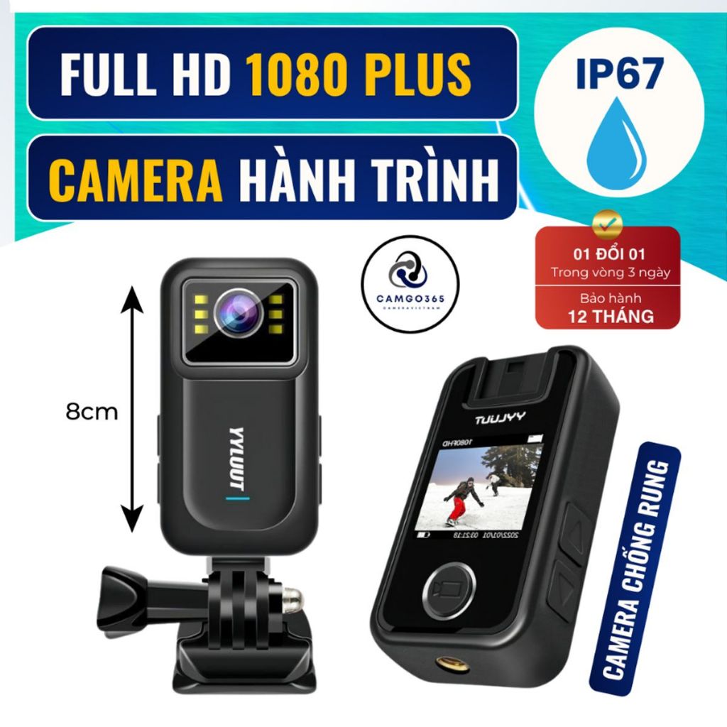 Camera Hành Trình GoPro C1 - 1080 Full HD Plus, Kết Nối Có Dây, Cam Kẹp ...