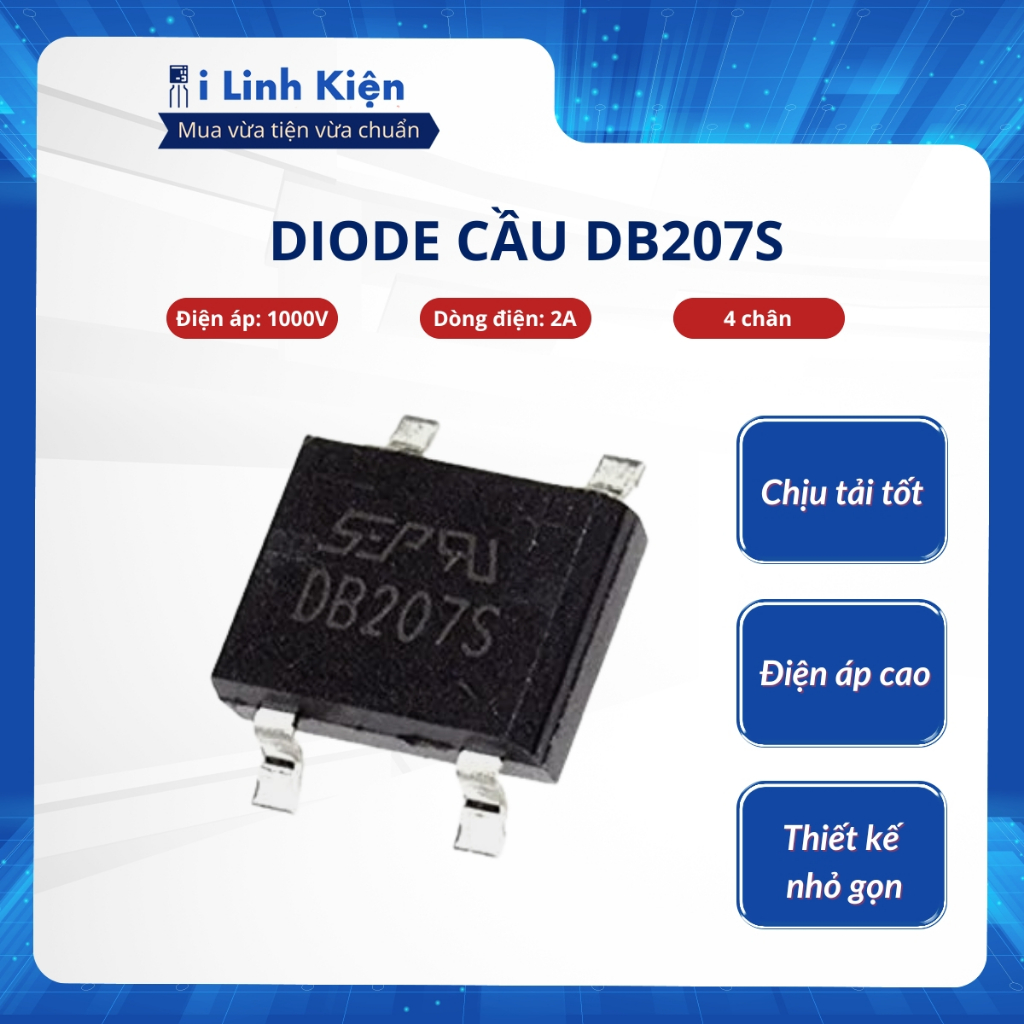 DB207S Diode cầu 2A 1000V SOP-4 | Shopee Việt Nam