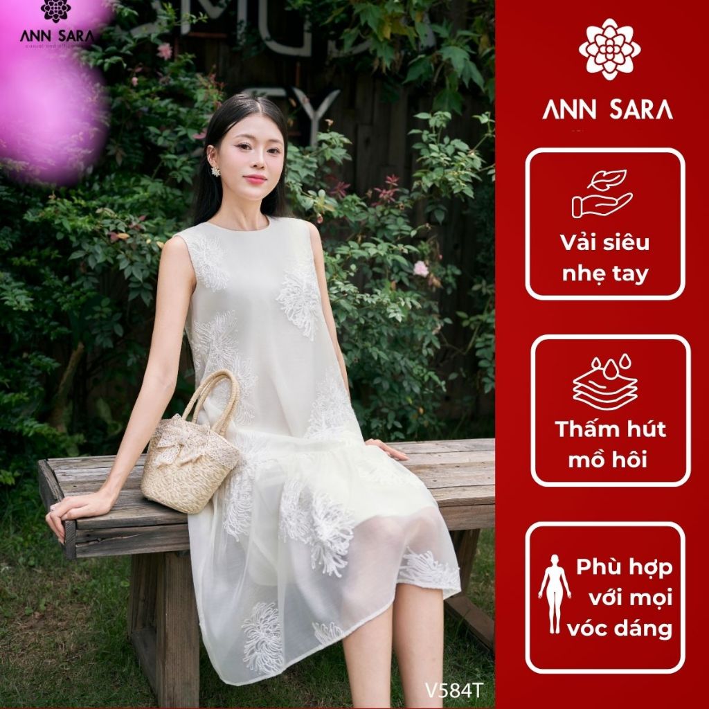 Đầm suông đuôi cá dáng dài ANN SARA V584, Váy maxi đi biển, Đầm sát ...