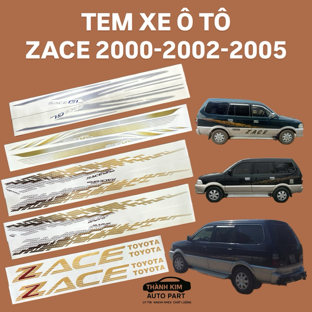 TEM CỬA VÀ TEM CHÂN XE Ô TÔ TOYOTA ZACE MỌI ĐỜI | Shopee Việt Nam