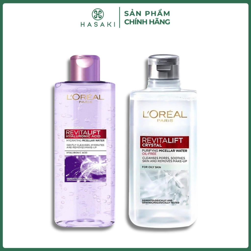[Mini] Nước Tẩy Trang L'Oreal Làm Sạch Sâu Cho Da Dầu Dưỡng Ẩm Căng Mịn Da 95ml Hasaki Sản Phẩm ...