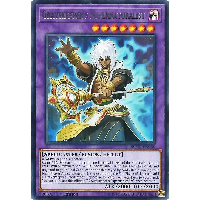 [ Bài Yugioh Chính Hãng ] SOFU-EN035 - Gravekeeper's Supernaturalist ...