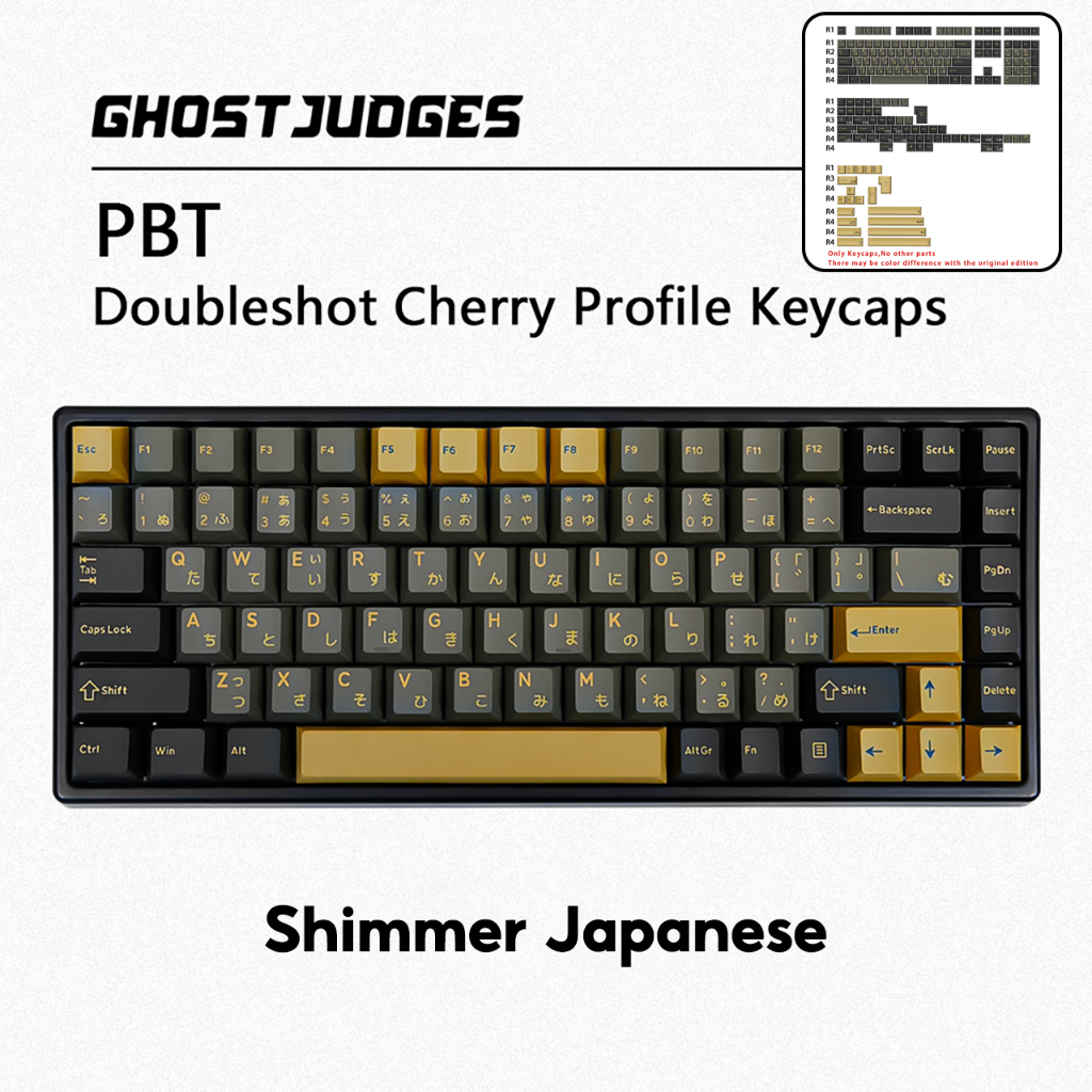 Keycap Ghost Judges - GJ Shimmer Japanese nhựa PBT Doubleshot dành cho ...