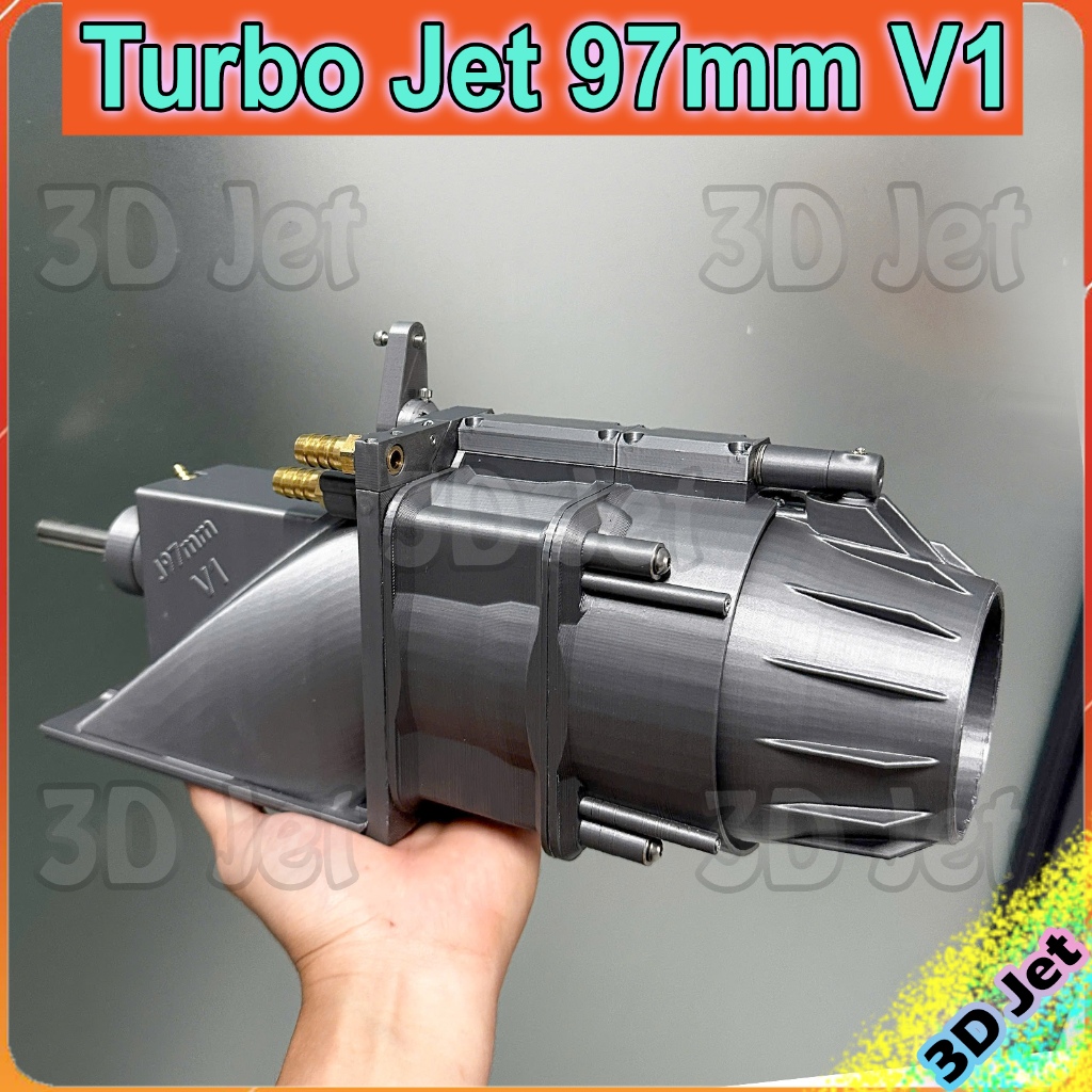 Động cơ Turbo Jet 97mm chế Ván Lướt Sóng, J97 , Jet 97mm, jetboat ...