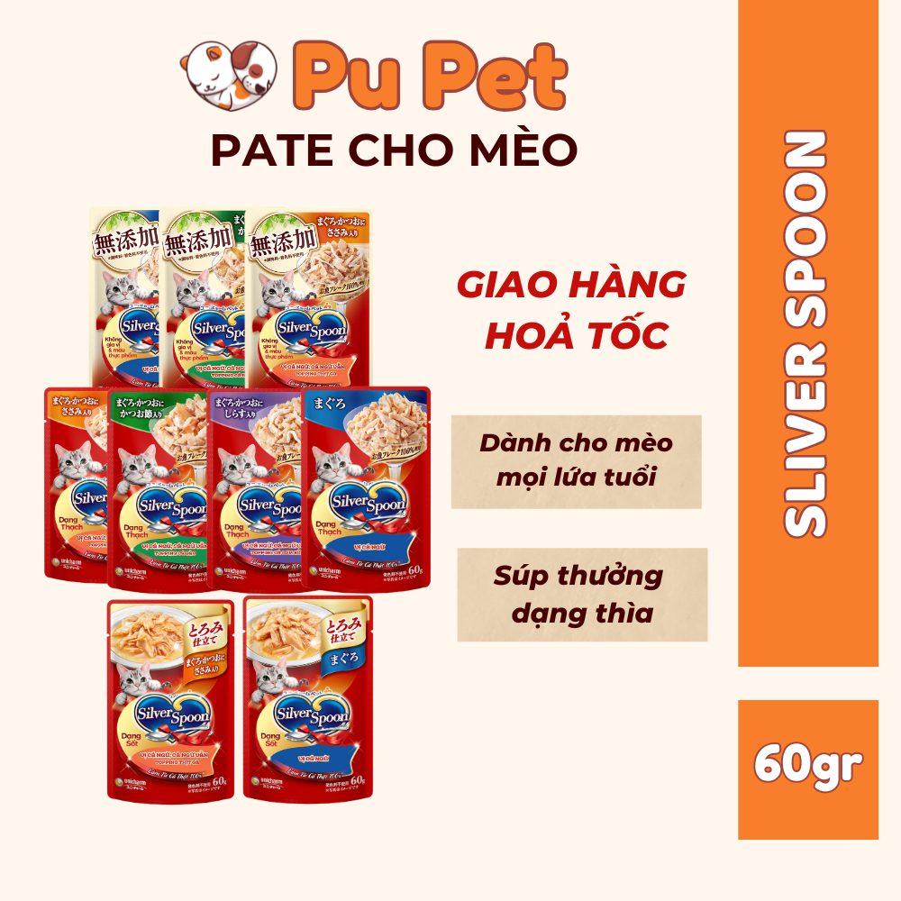 Pate Cho Mèo Silver Spoon 60gram - Thức Ăn Ướt Cho Mèo Silver Spoon ...