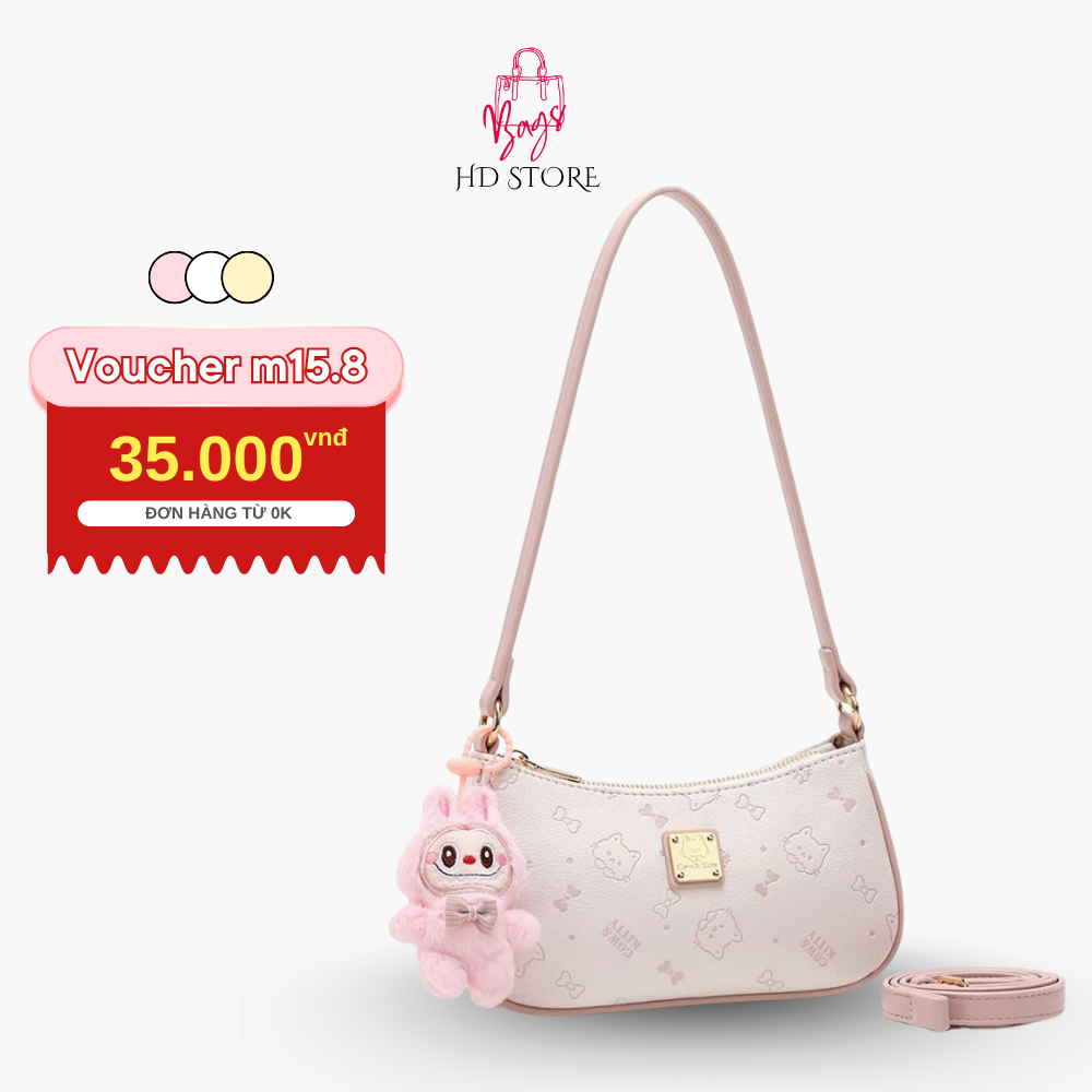 [VOUCHER 30K ĐƠN 0Đ] Túi Mạt Chược CowKitty màu hồng dễ thương kèm ...