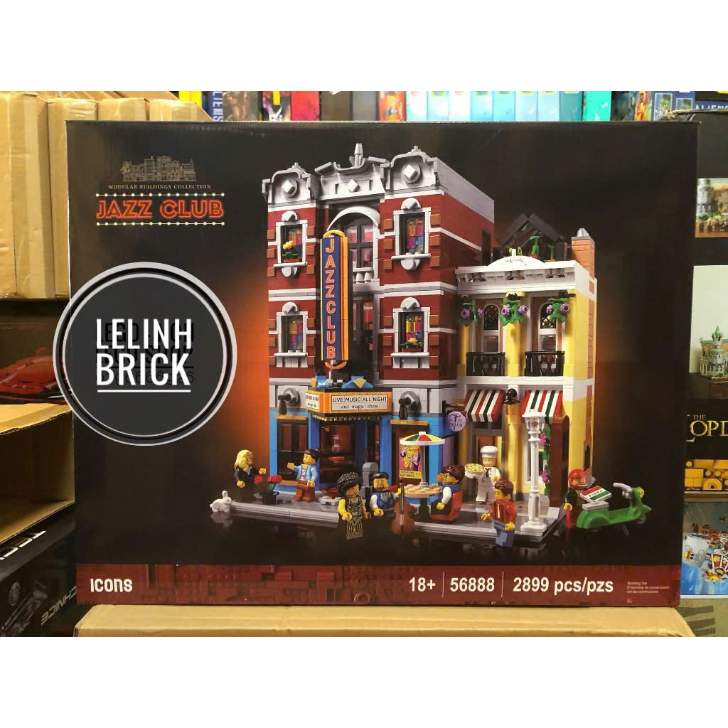 ( Modular ) Đồ Chơi Lắp Ráp 56888 Câu Lạc Bộ Nhạc Jazz Club 2899 Mảnh ...