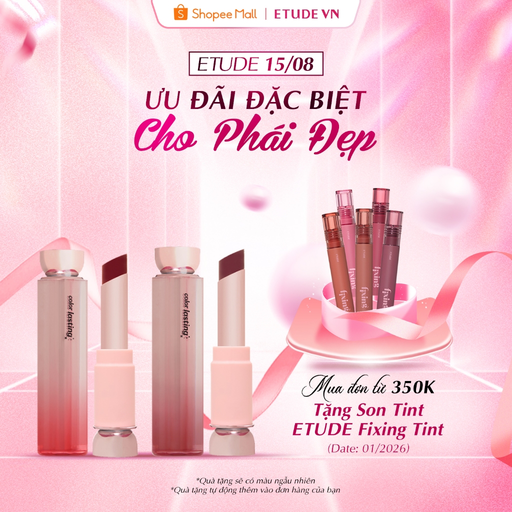 Son Tint Lì Lâu Trôi ETUDE Color Lasting Glow Stick 6 Màu, 3.2G ...