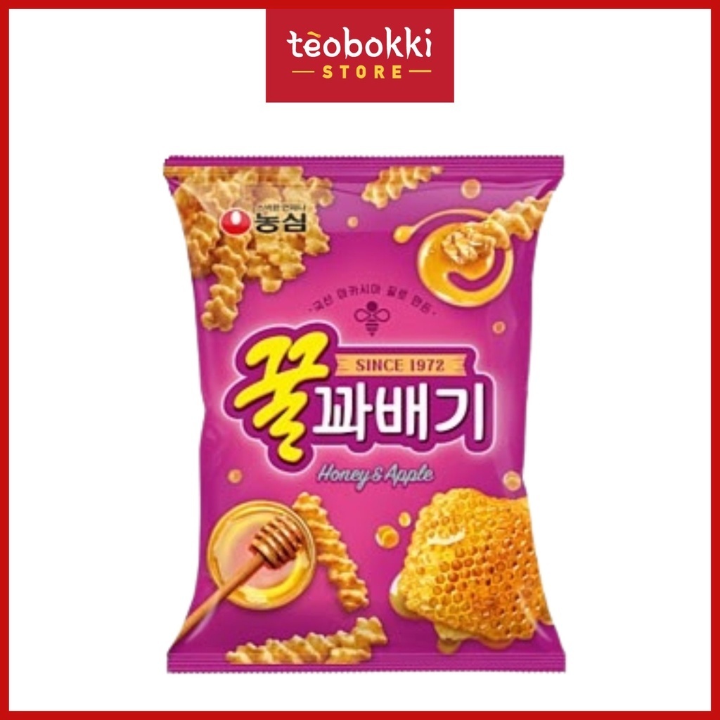 Snack táo mật ong / quẩy lúa mạch mật ong Nongshim (75g - 90g - 96g ...
