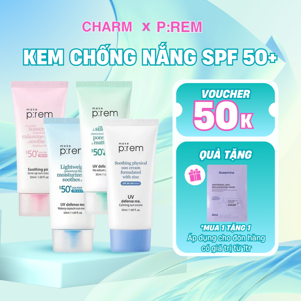 Kem Chống Nắng Make Prem UV Sun Cream Make P:rem SPF 50+ PA++++ 50ml ...