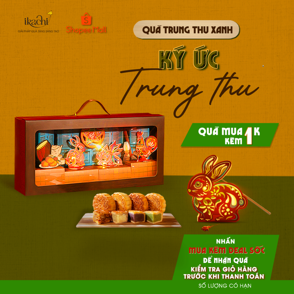 Hộp quà bánh Trung Thu Xanh IKACHI - KÝ ỨC TRUNG THU - Quà tặng ý nghĩa ...