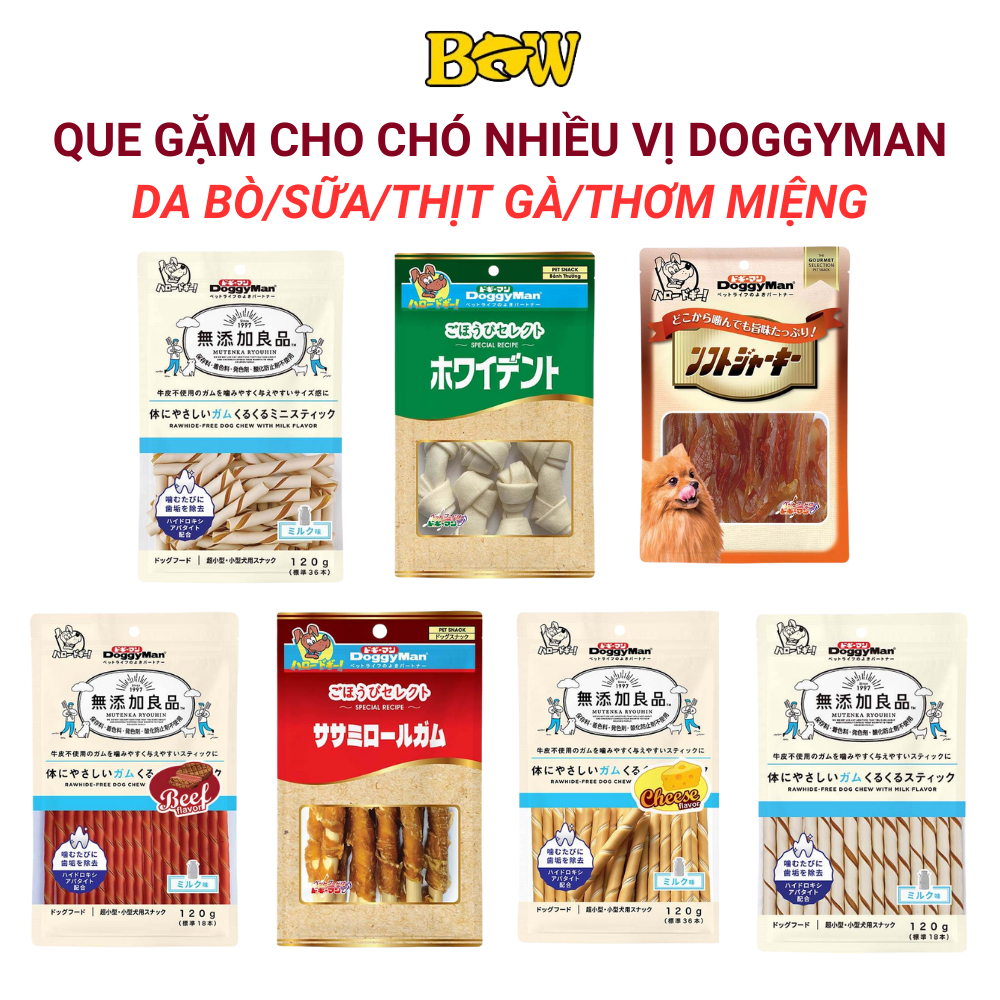 Đồ Ăn Vặt Cho Chó Doggy Man, Que Gặm Sạch Răng Cho Chó, Xương Da Bò ...