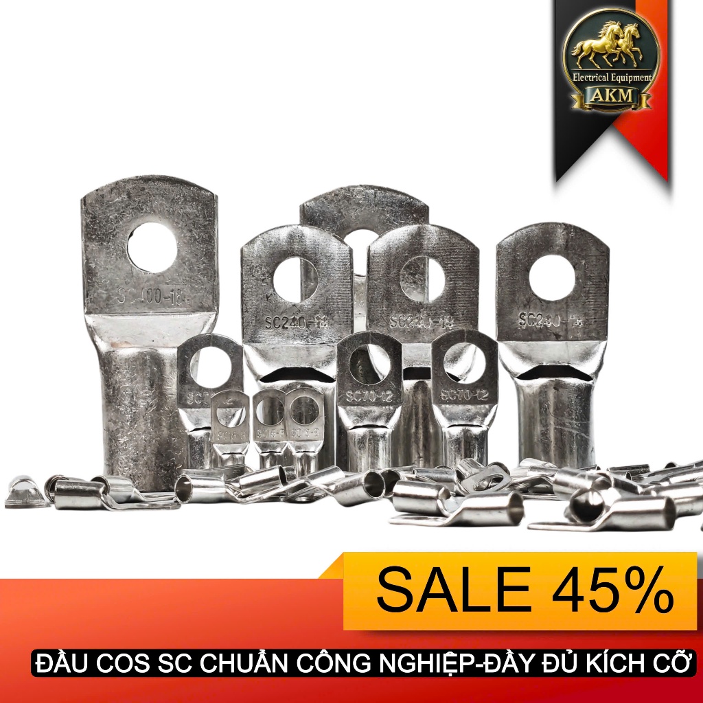 Đầu cos SC nối dây điện đồng mạ thiếc các loại kích thướcelectrical ...