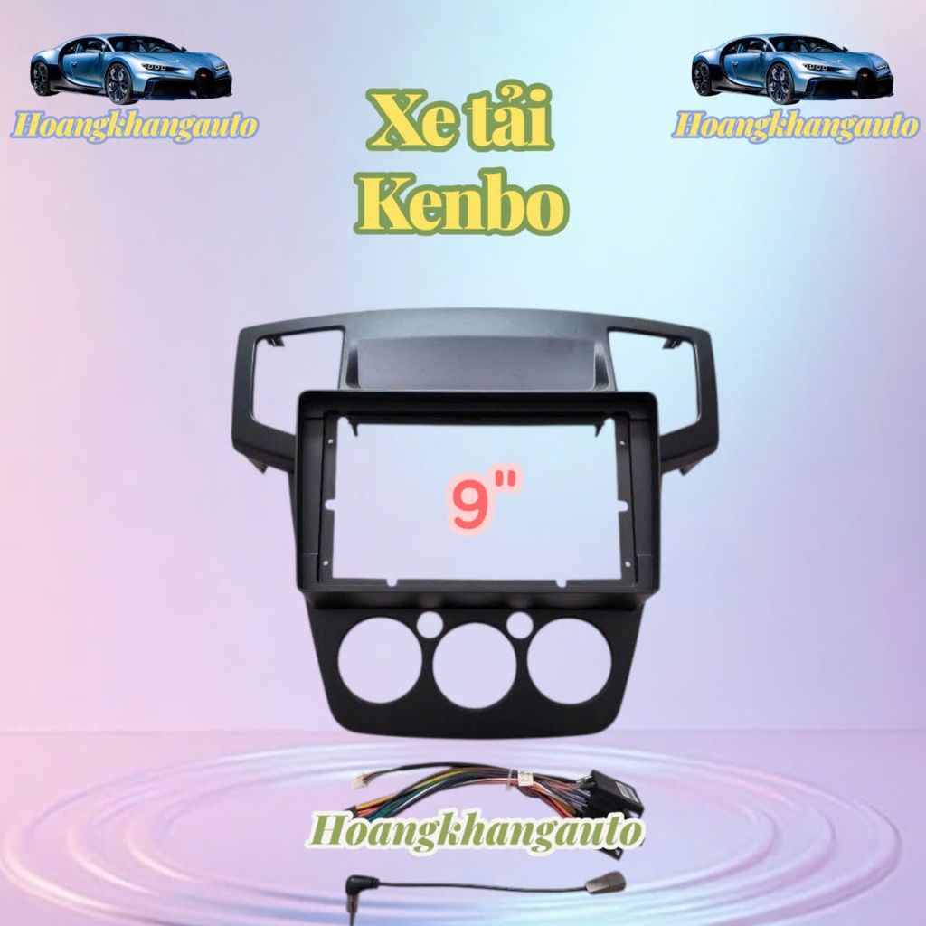 Mặt dưỡng lắp màn android cho xe tải Kenbo - 9 inch kèm jack nguồn ...