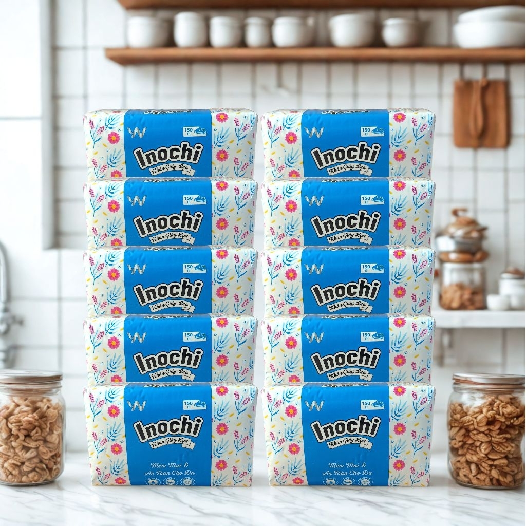 COMBO 10 GÓI KHĂN GIẤY LỤA INOCHI 150 TỜ- 3 LỚP | Shopee Việt Nam