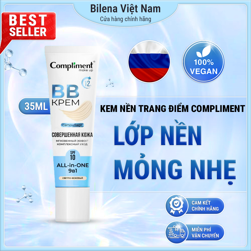 Kem Nền Trang Điểm Compliment BB Cream Light Beige - Kem Che Khuyết ...