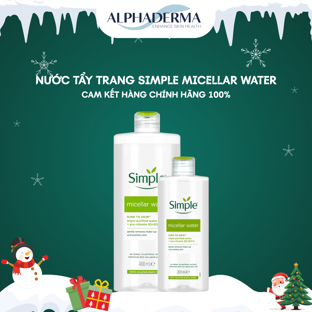 [Chính hãng] Nước Tẩy Trang Simple Micellar Làm Sạch Trang Điểm Cho Da ...