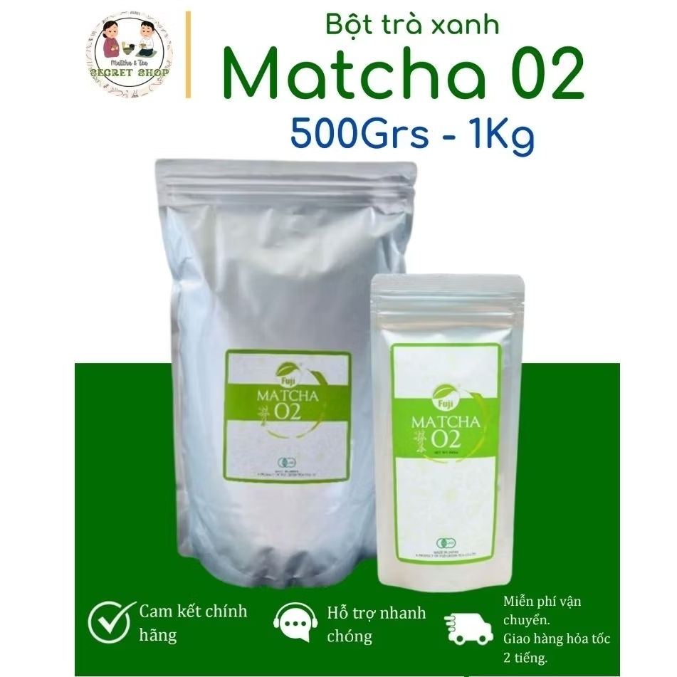[500GRS - 1KG] Bột trà Matcha 02 FUJI nhập khẩu chính hãng Nhật Bản ...