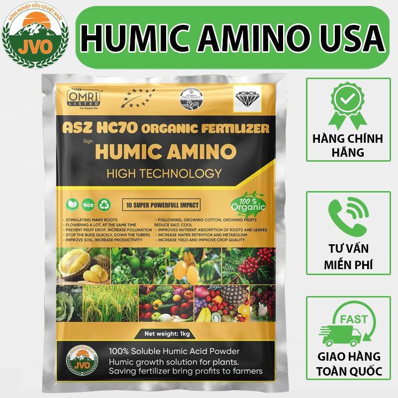 Phân bón Humic Amino USA 1KG kích rễ tăng trưởng cây J19 ...