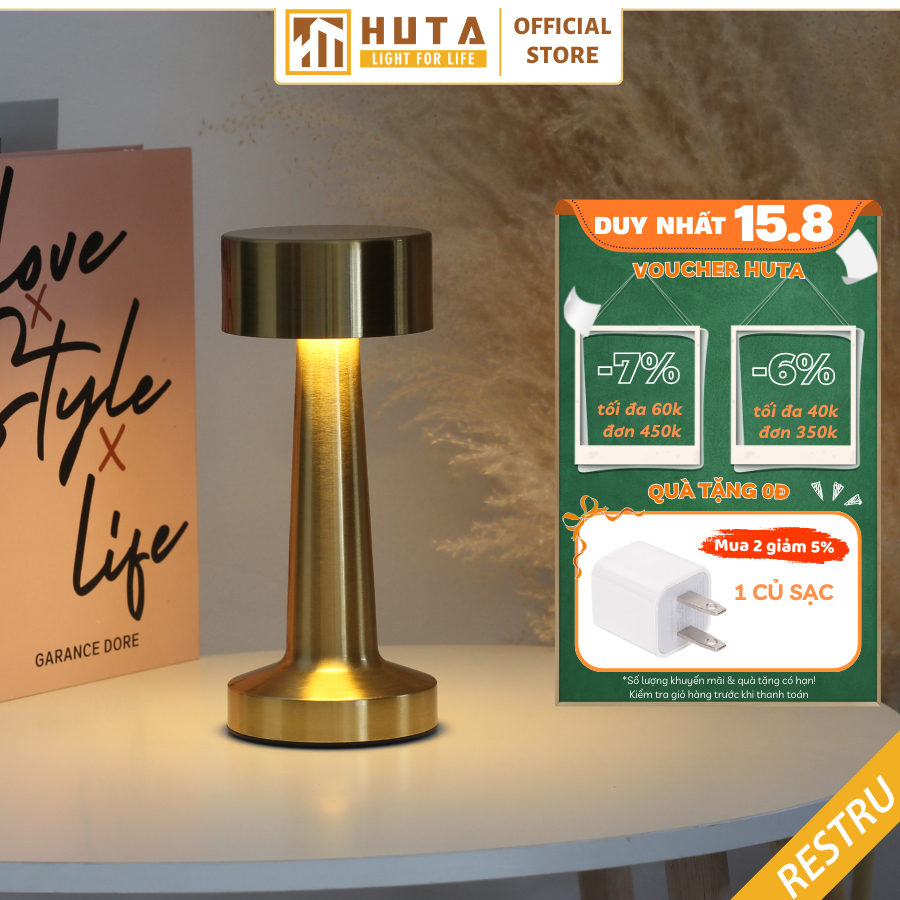 Đèn led để bàn nhà hàng quán bar HUTA Light For Life RESTRU điều chỉnh ...