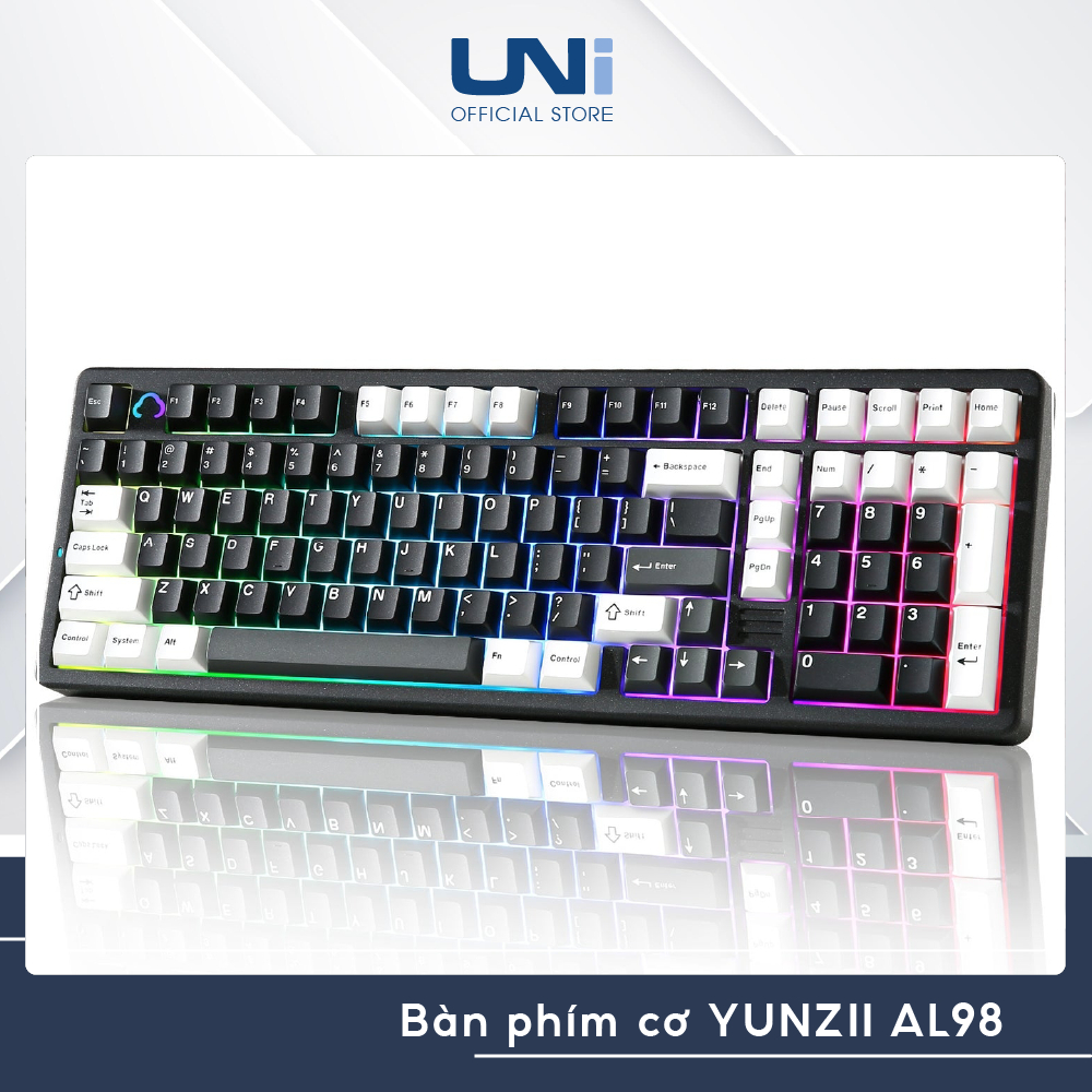 SẴN GIAO - Bàn phím cơ YUNZII AL98 QMK/VIA Aluminum Mechanical Gaming ...