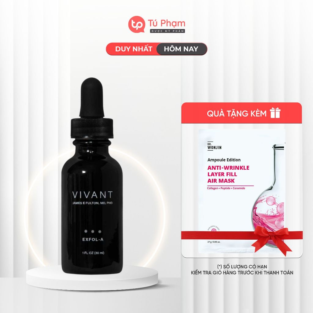 [ HÀNG CÔNG TY] Tinh Chất Vivant Exfol A Giảm Mụn Tái Tạo Da Chuyên Sâu ...