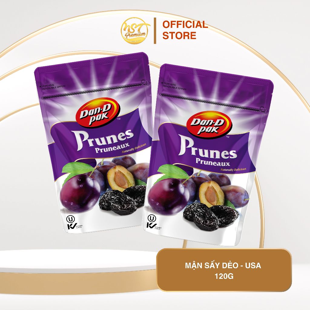 Mận Mỹ Sấy Dẻo Prunes Dan.D Pak 120g | Nhập Khẩu 100%, Giàu Chất Xơ, Hỗ ...