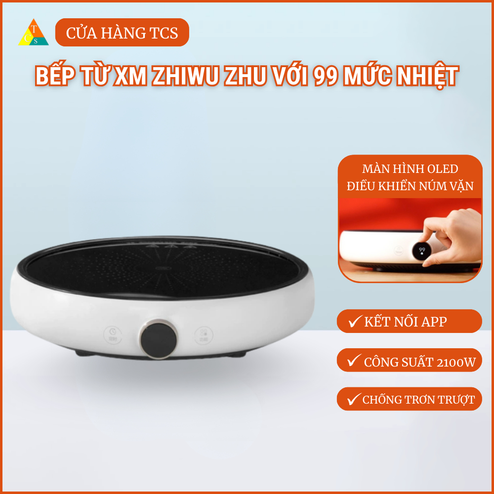 Bếp điện từ Milife 2100W với 99 mức nhiệt CÓ Kết nối app mihome / Bếp ...