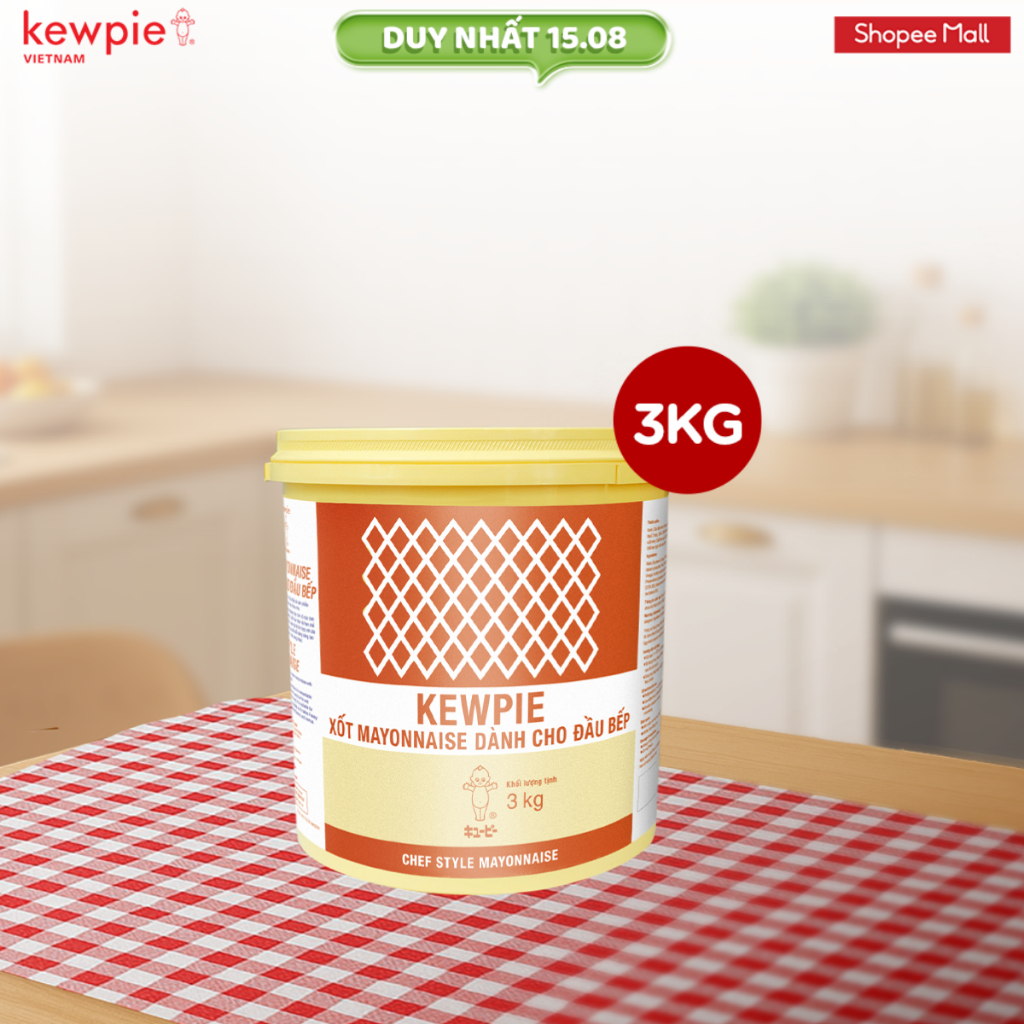 Xốt Mayonnaise Dành Cho Đầu Bếp - Kewpie (Xô 3kg) | Shopee Việt Nam