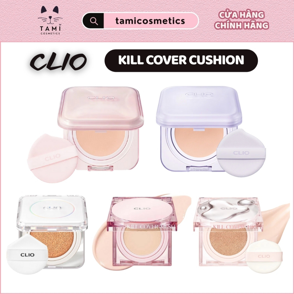 ( KÈM LÕI ) Phấn Nước Clio Kill Cover Mesh Glow/ Mesh Blur / Glow ...