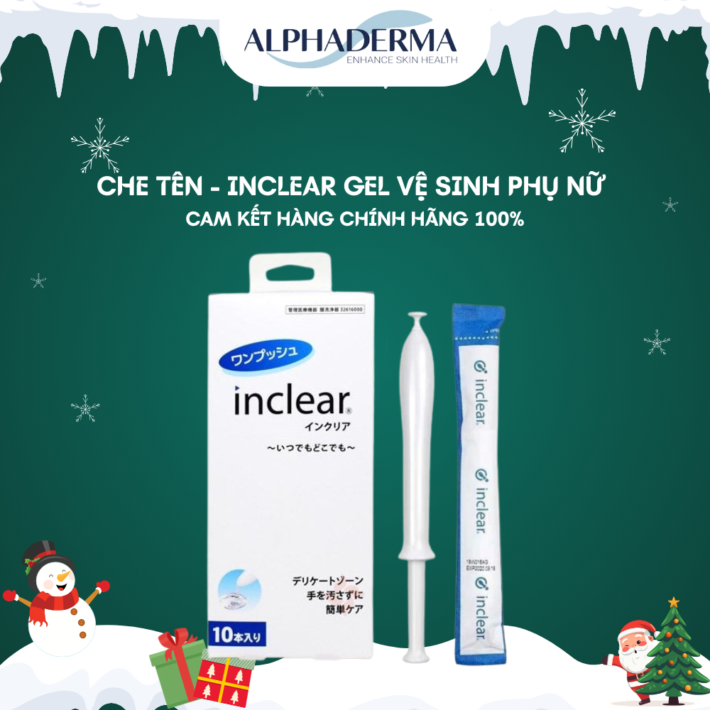 [Chính hãng] Inclear Gel Vệ Sinh Phụ Nữ Hộp 10 Cây Alphaderma Official ...