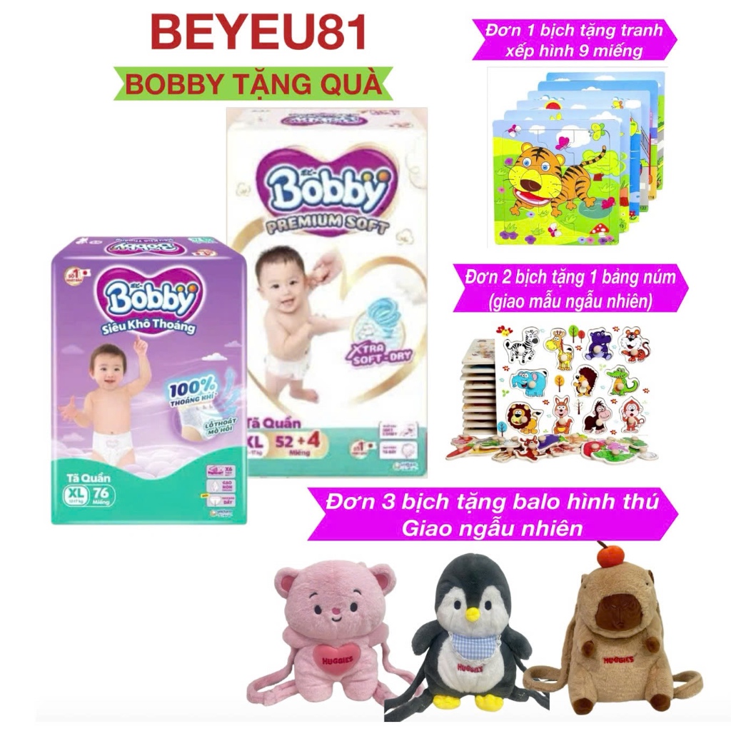 [BỊCH ĐẠI SIÊU TIẾT KIỆM] BỈM QUẦN BOBBY ULTRA+/BOBBY PREMIUM CÁC SIZE ...