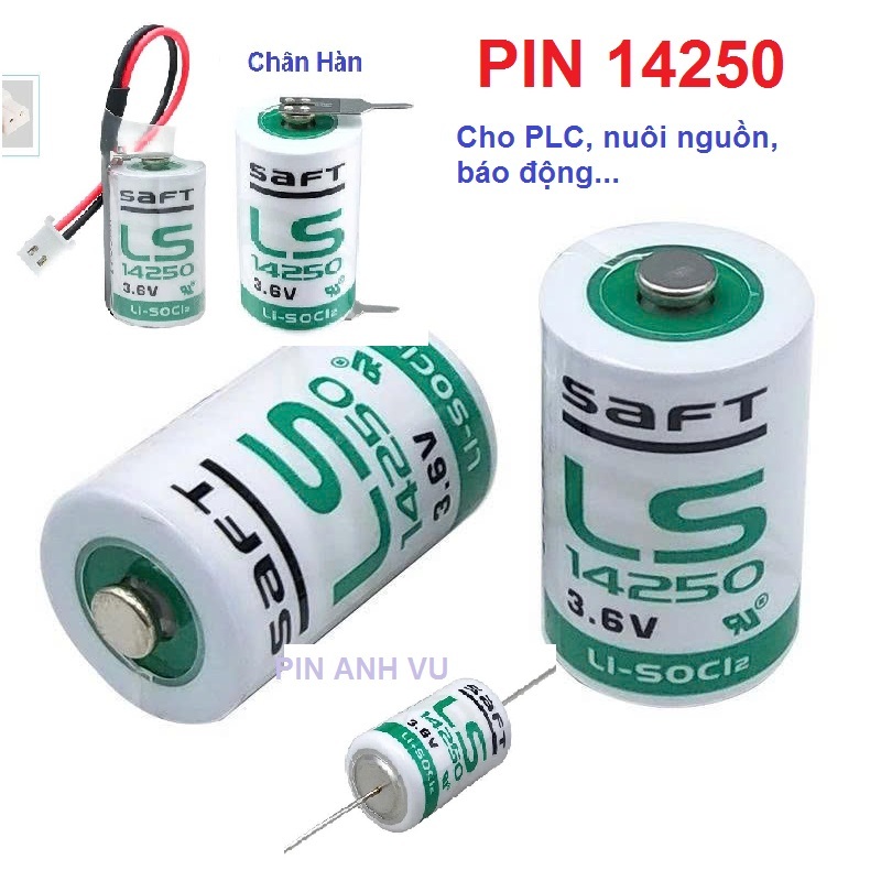 Pin Công nghiệp Pin SAFT LS 14250 LS14250 ER14250 3.6V Pin nuôi nguồn ...