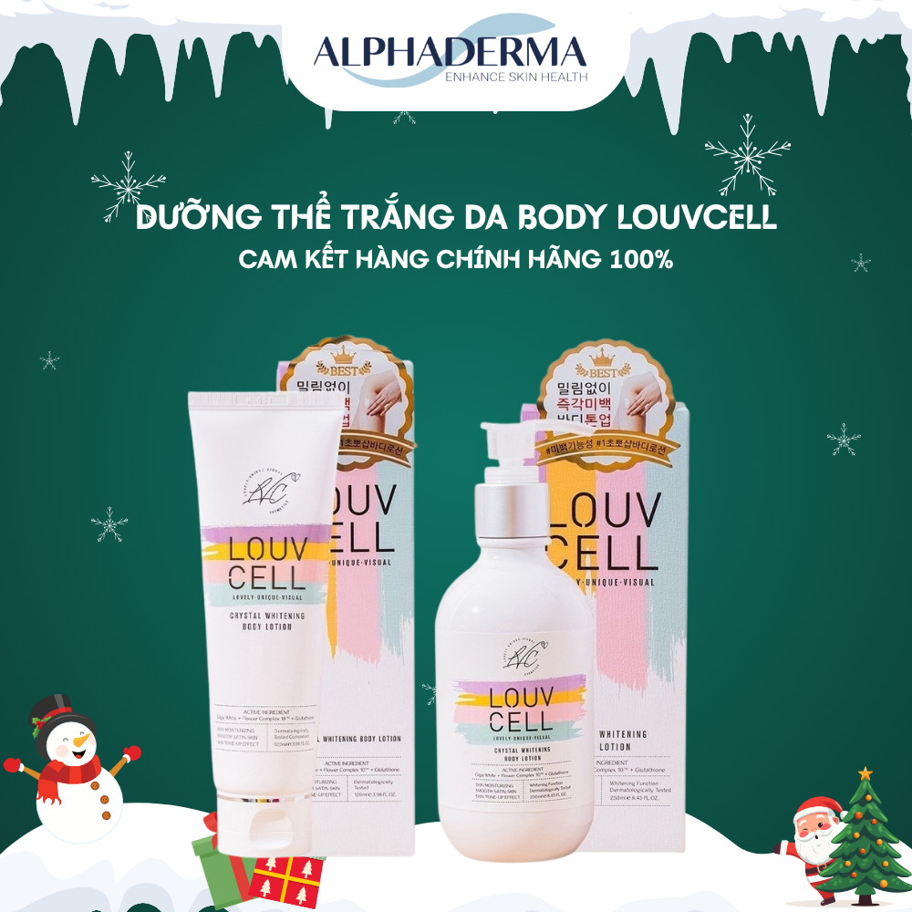 Kem Dưỡng Ẩm Trắng Da Body Louv Cell Crystal Whitening Body Lotion ...