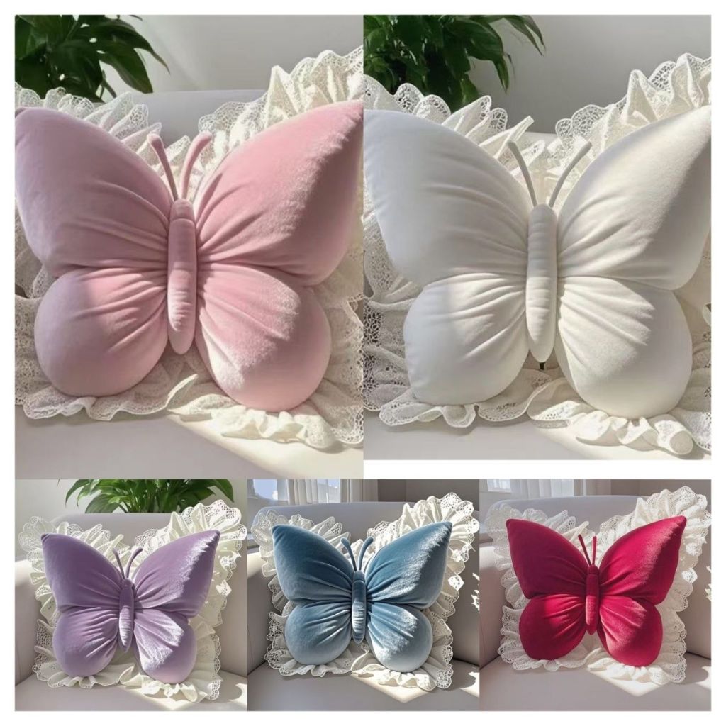 Gối decor hình bướm, gối tựa lưng, gối nằm decor | Shopee Việt Nam