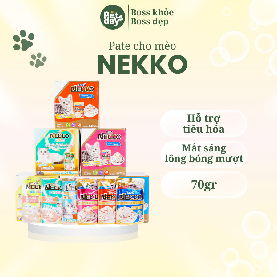 Pate Nekko 70G Các Loại - Pate Cho Mèo Dinh Dưỡng, Thơm Ngon Dễ Tiêu ...