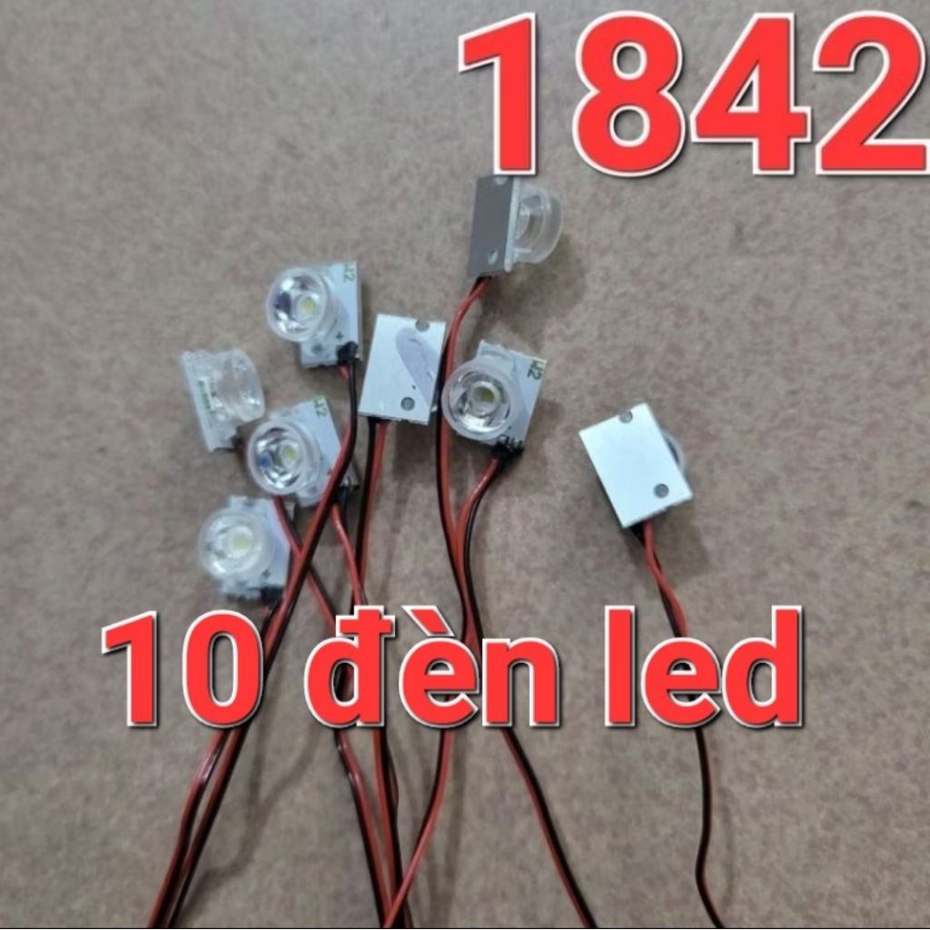 10 đèn led 3v /1w siêu sáng có sẵn dây | Shopee Việt Nam