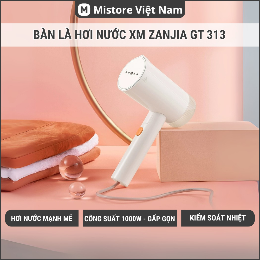 Bàn là hơi nước XM zanjia GT 313 gấp gọn, bàn ủi hơi nước cầm tay công suất 1000W | Shopee Việt Nam