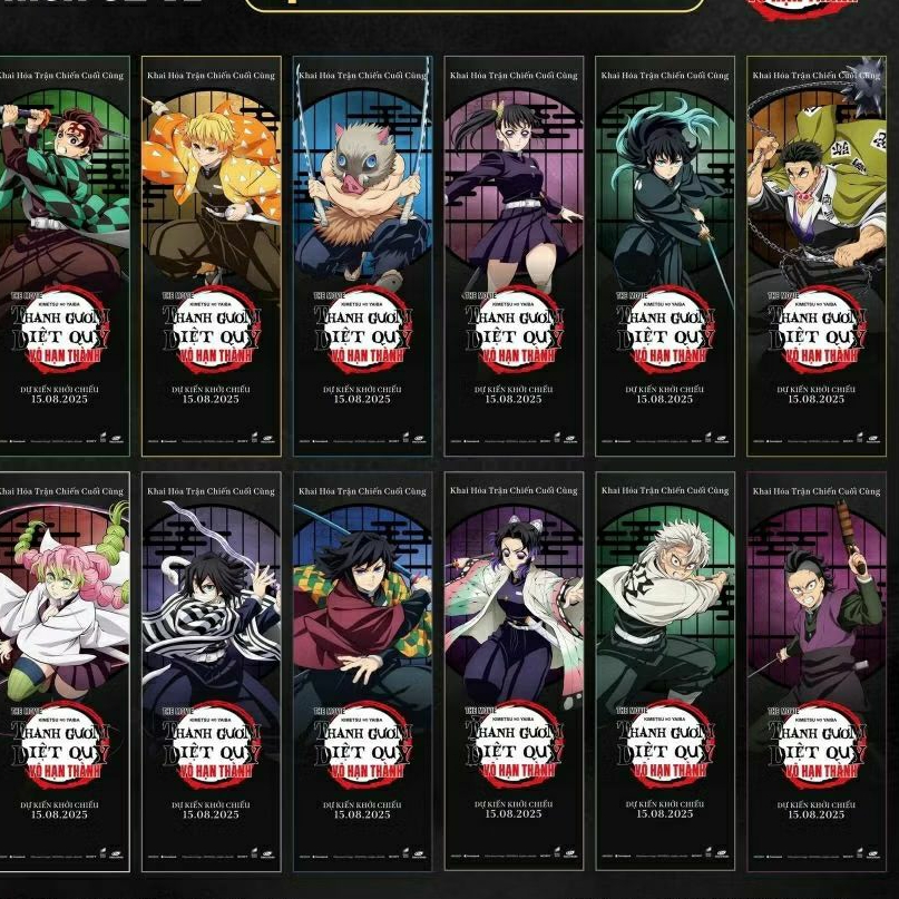 [CGV + THANH GƯƠM DIỆT QUỶ] POST CARD Kimetsu no Yaiba Ticket Demon ...