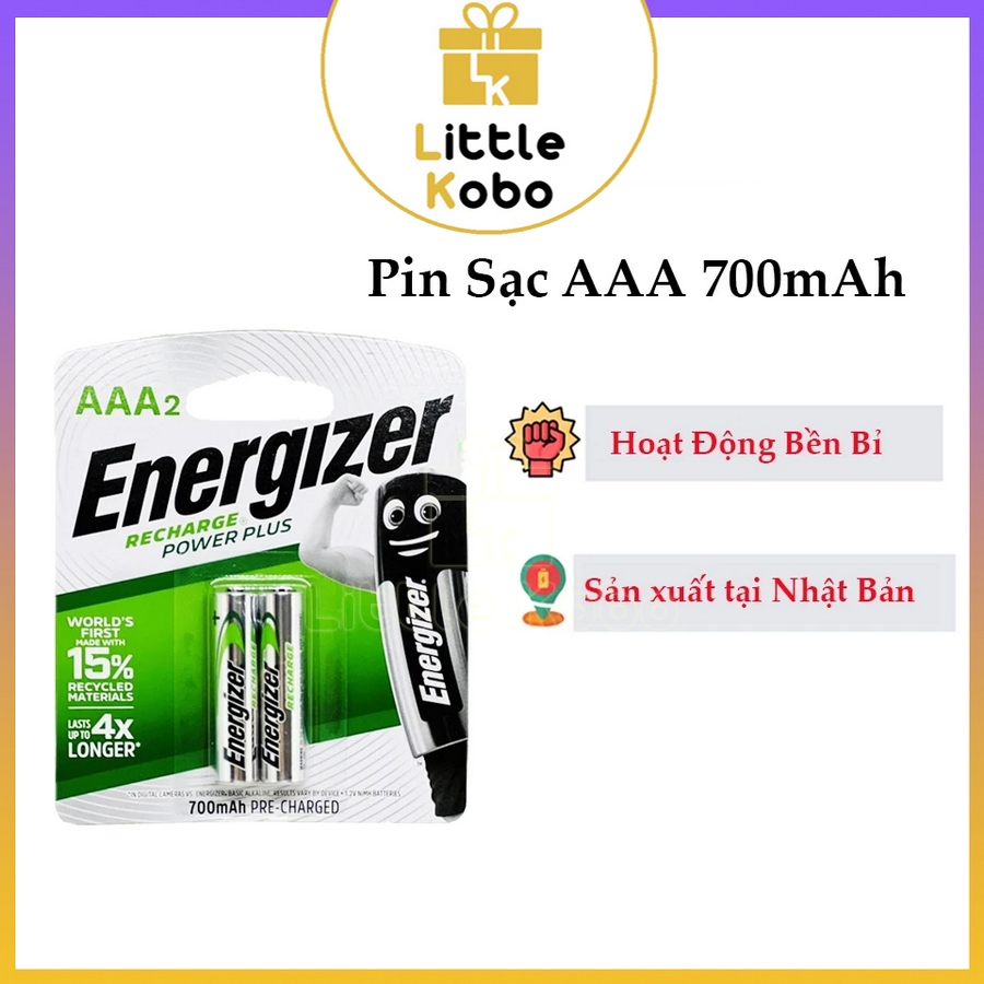 [Energizer] Pin Sạc AAA 700mAh Cao Cấp Energizer Pin Đũa 3A Bao Bì Mới ...