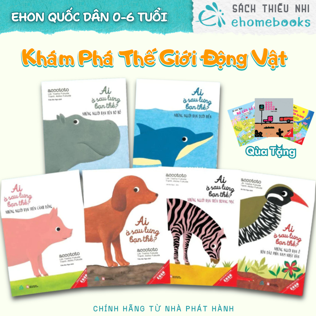 Sách Ehon Ai Ở Sau Lưng Bạn Thế ? Bộ sách ehon Nhật Bản dành cho bé 0-3 ...