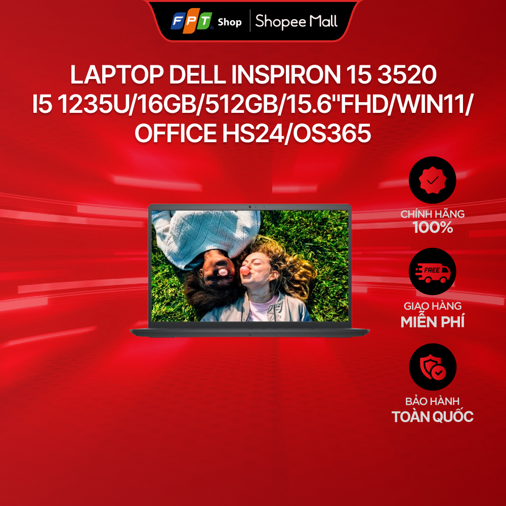 Laptop Dell Inspiron 15 3520 i5 1235U/16GB/512GB/15.6"FHD/Win11/Office ...