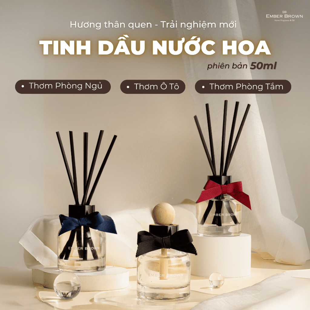 EMBER BROWN -Tinh Dầu Nước Hoa Khuếch Tán Thơm Phòng -Thơm Ô tô Phiên ...
