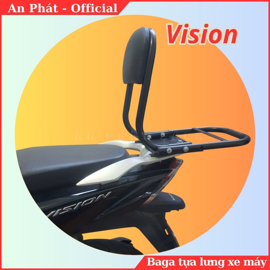 Baga tựa lưng xe máy lắp cho xe Vision, baga phượt An Phát Store ...