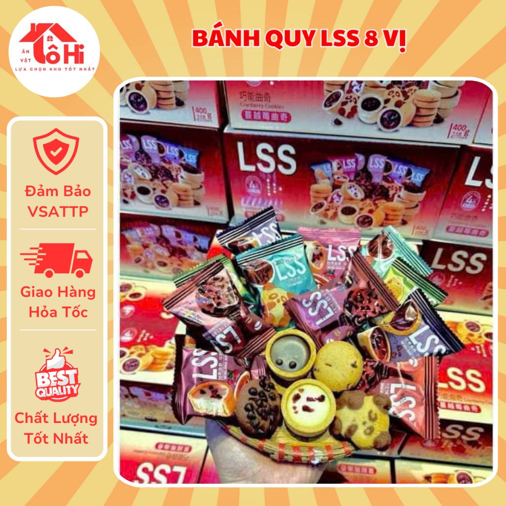 Bánh Quy Bơ Sữa Socola LSS 8 Vị Thùng 1kg – Giòn Tan Thơm Ngon, Ăn Vặt ...