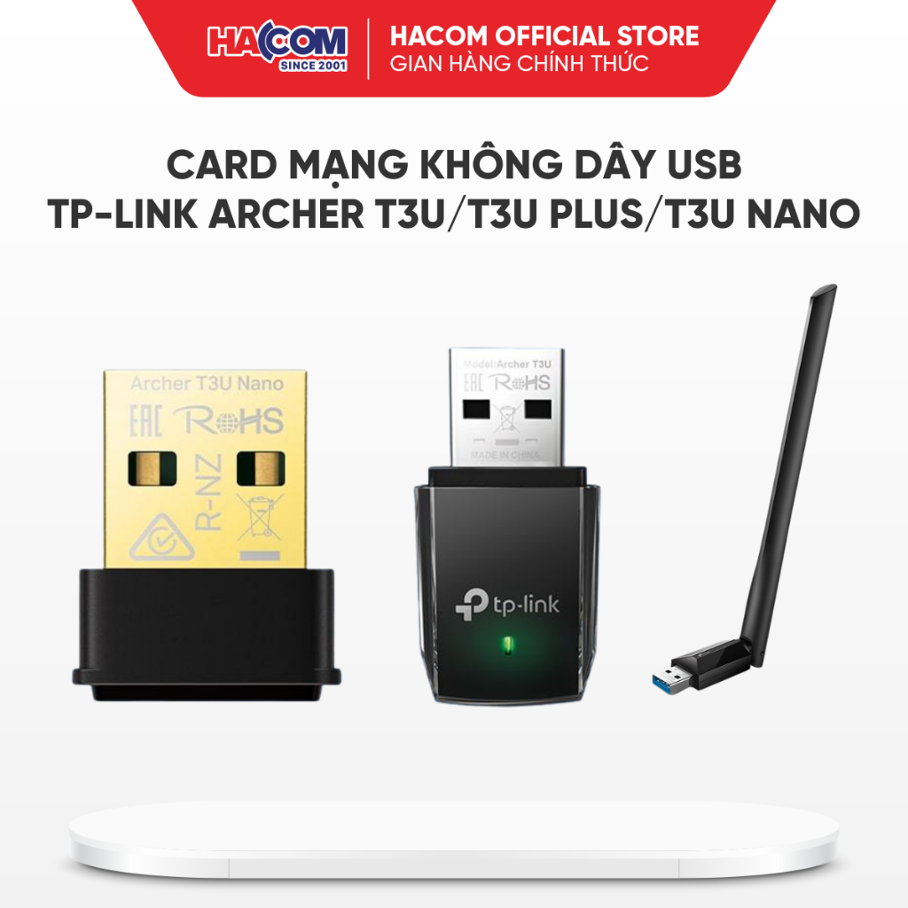 Bộ Chuyển Đổi USB Wifi TP-Link Archer T3U / T3U Plus / T3U Nano Chuẩn ...